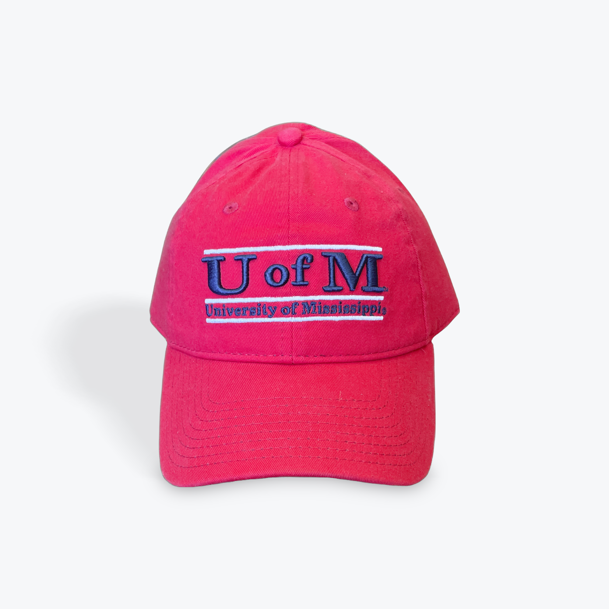 Red cotton hat - Navy U of M | University Sporting Goods