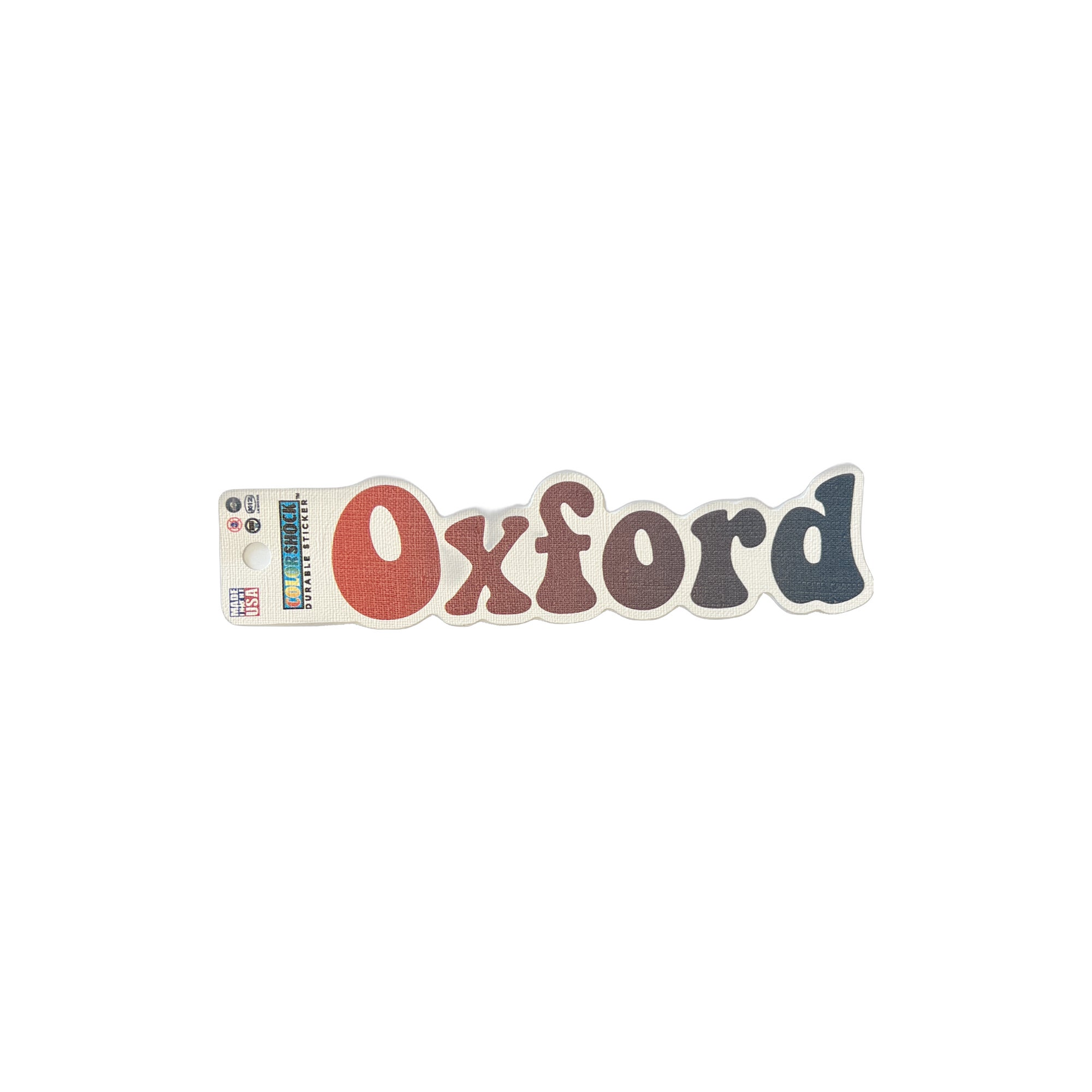 Oxford Sticker | University Sporting Goods